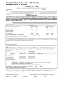 WDO/WDI Georgia Report | Termite Clearance Letter | 120 Pest